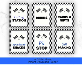 Pit Stop Table Sign - Etsy