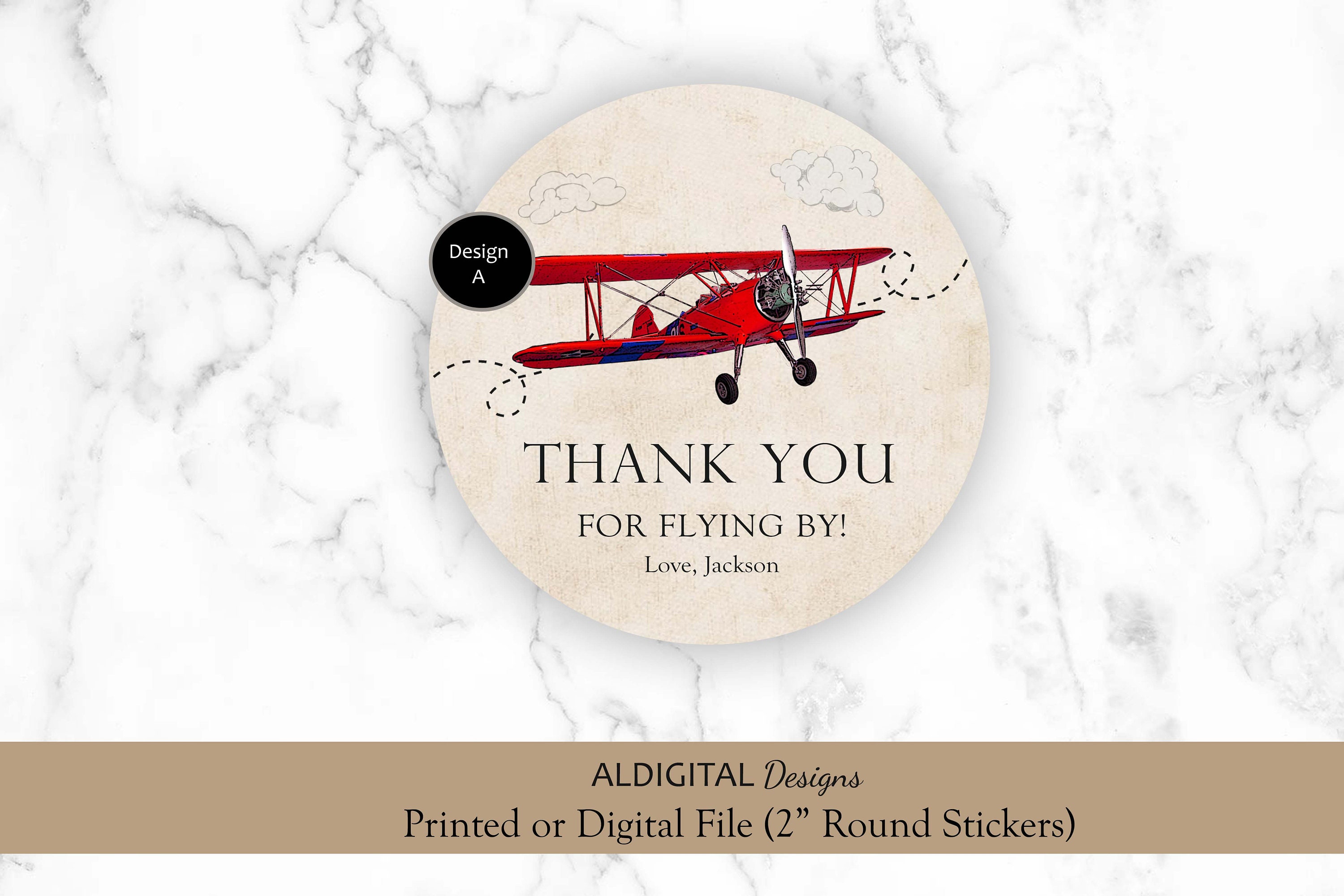 Airplane Sticker Favors, Airplane Birthday Favor Stickers, Airplane ...