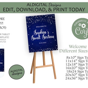 Starry Night Welcome Sign, Starry Night Welcome Poster, Under the Stars ...