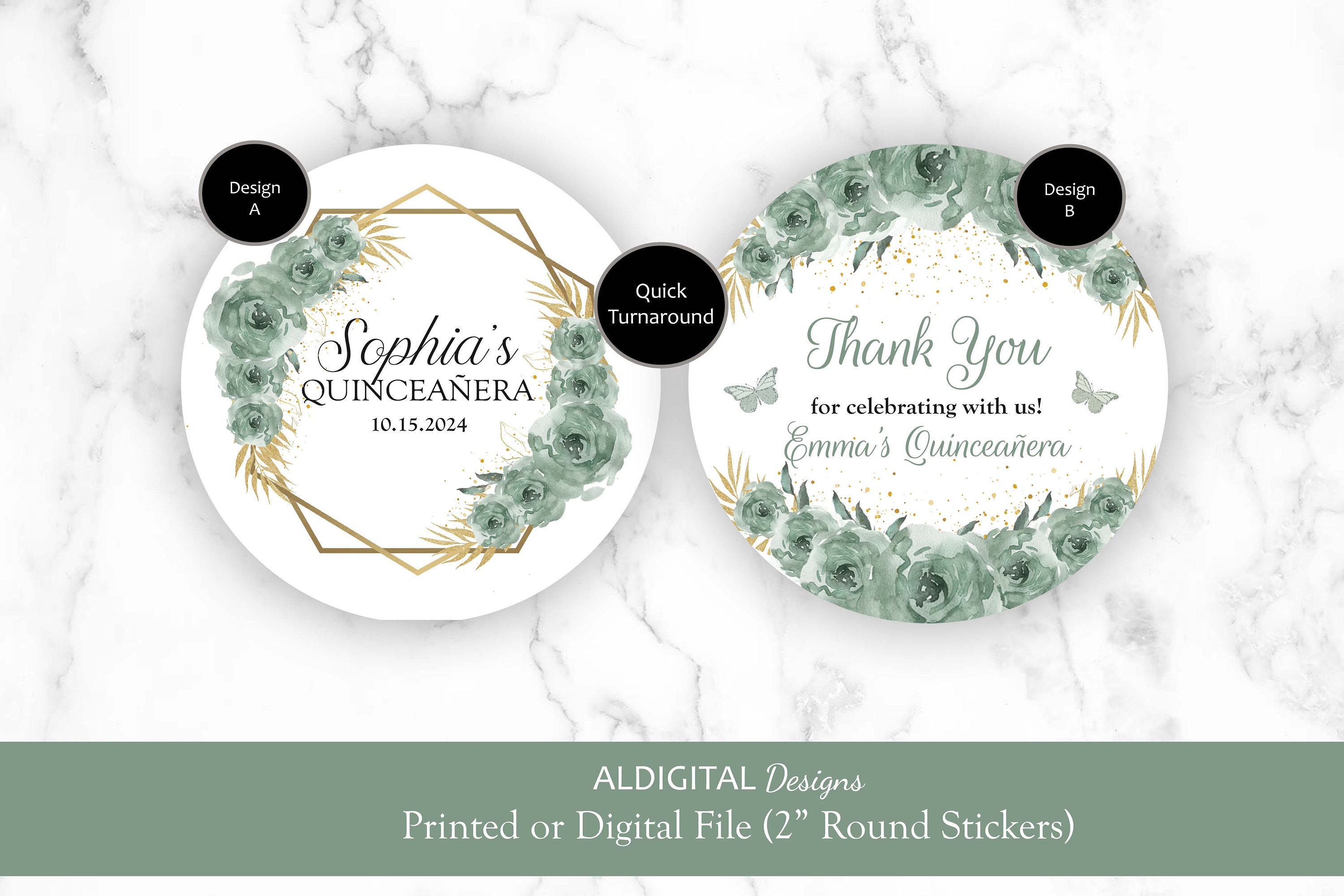 Quinceanera Crown Sticker Quinceanera Crown Favor Stickers - Etsy