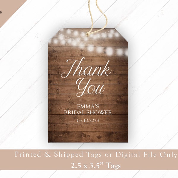 Rustic Wedding Tags - Etsy