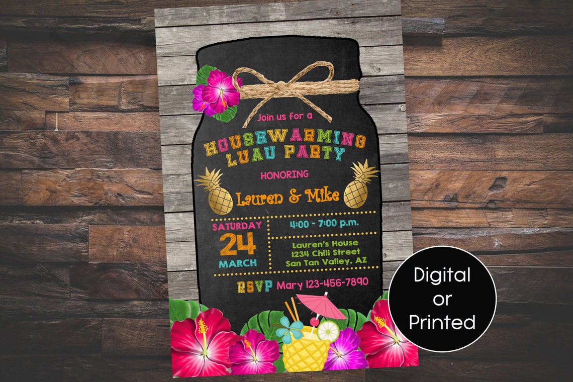 Housewarming Invitation Rustic Housewarming Invitation | Etsy