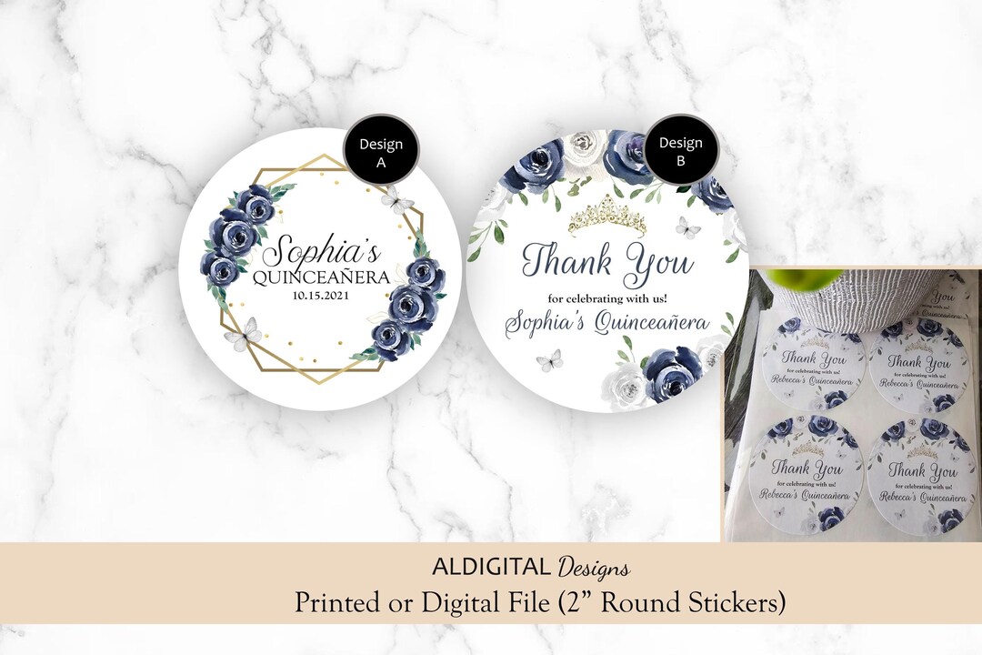 Quinceanera Crown Sticker, Quinceanera Crown Favor Stickers ...