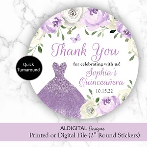 Quinceanera Stickers, Simple Quinceanera Stickers, Black White ...