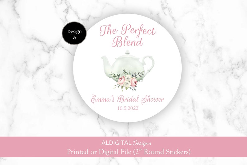 Tea Party Favor Stickers Tea Party Stickers Tea Bridal - Etsy