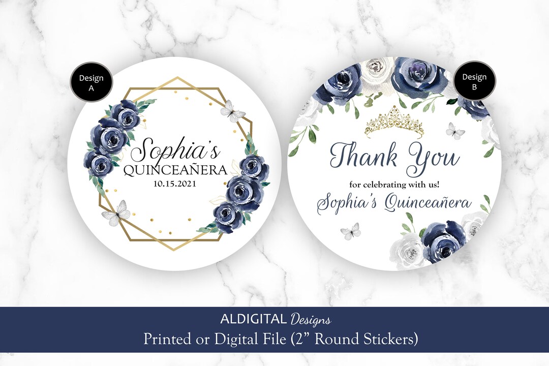 Quinceanera Crown Sticker, Quinceanera Crown Favor Stickers ...