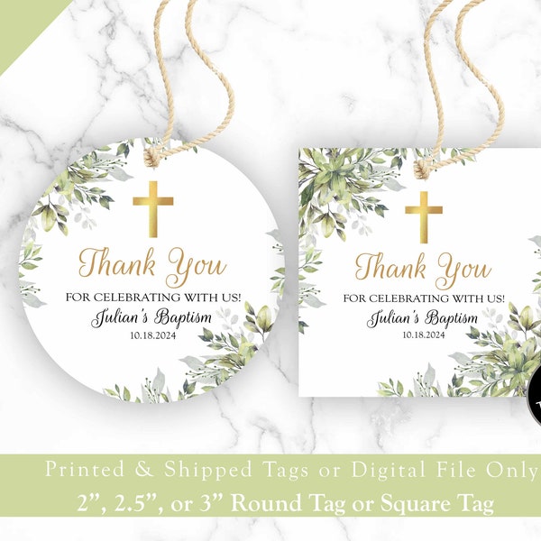 Baptism Tag - Etsy