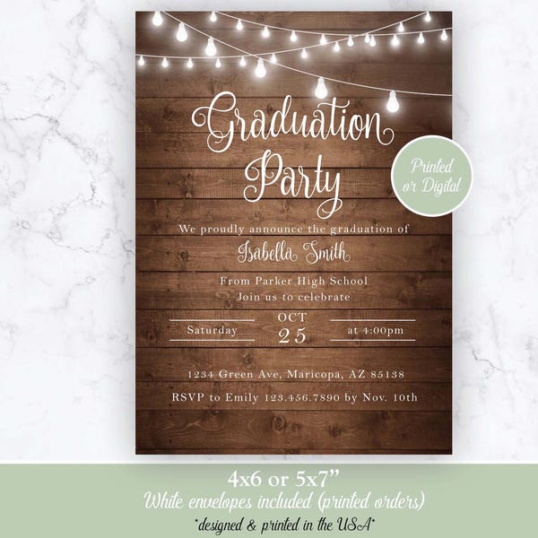 Rustic Graduation - Etsy