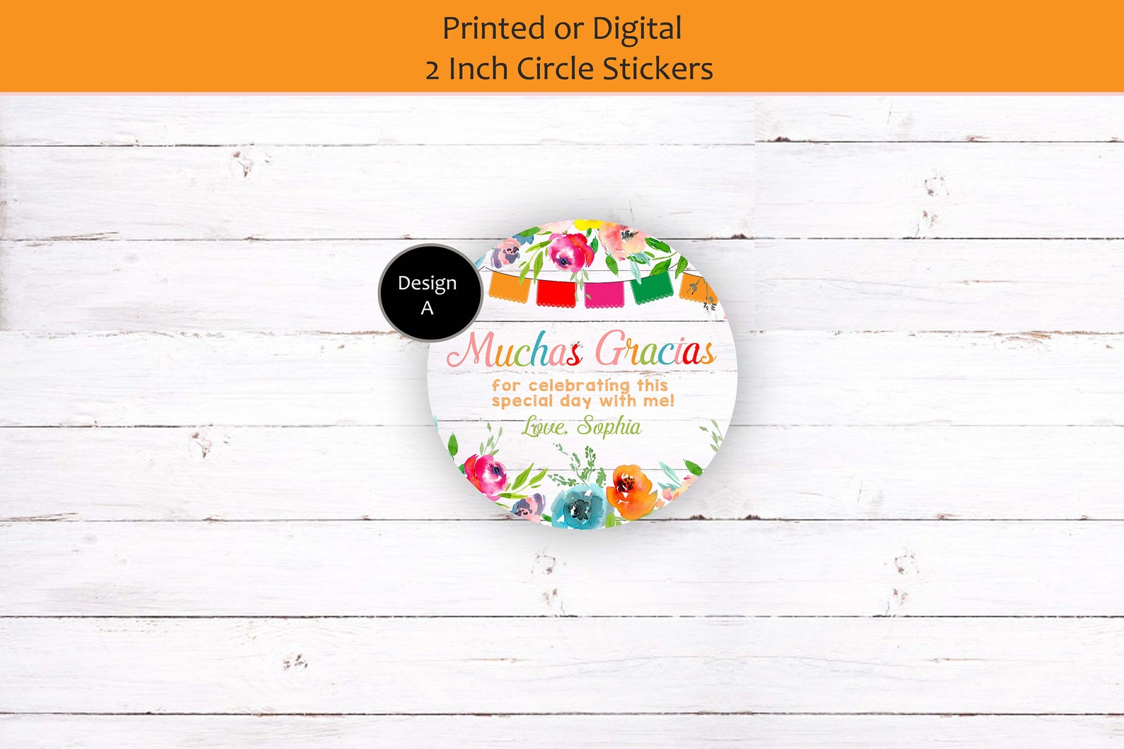 Fiesta Thank You Stickers, Mexican Fiesta Stickers, Fiesta Sarape ...