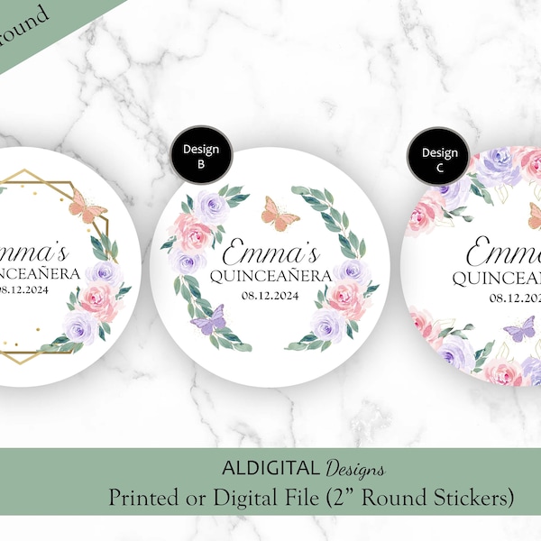 Pink and Purple Stickers - Etsy