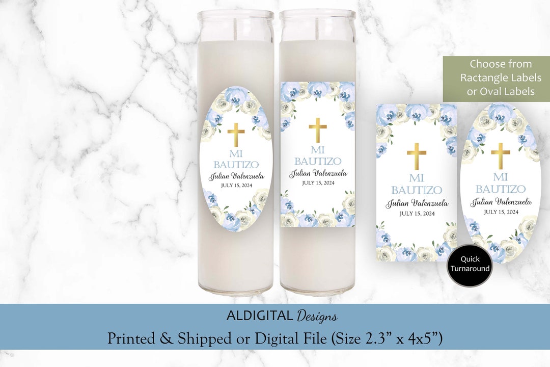 Baptism Prayer Candle Labels, Baptism Prayer Candle Sticker Labels ...