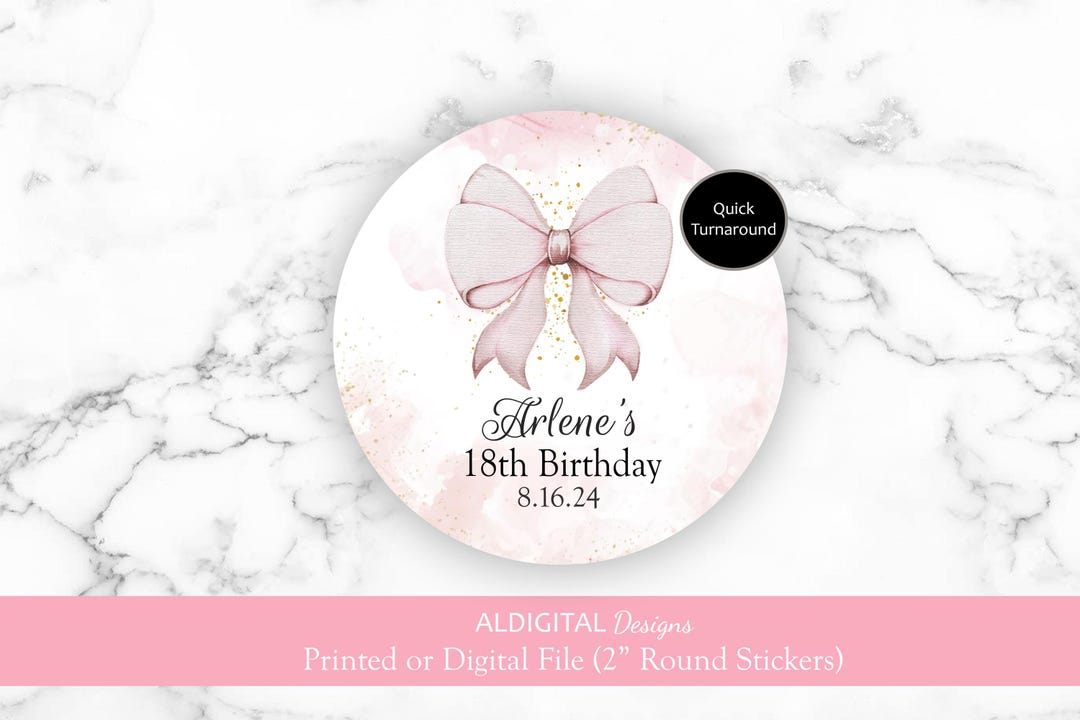 Bow Bridal Shower Stickers, Bow Baby Shower Stickers, Bow Stickers, Bow ...