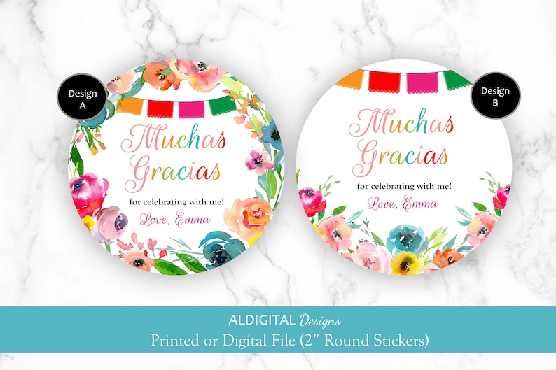 Fiesta Stickers Mexican Fiesta Stickers Fiesta Party Favor - Etsy