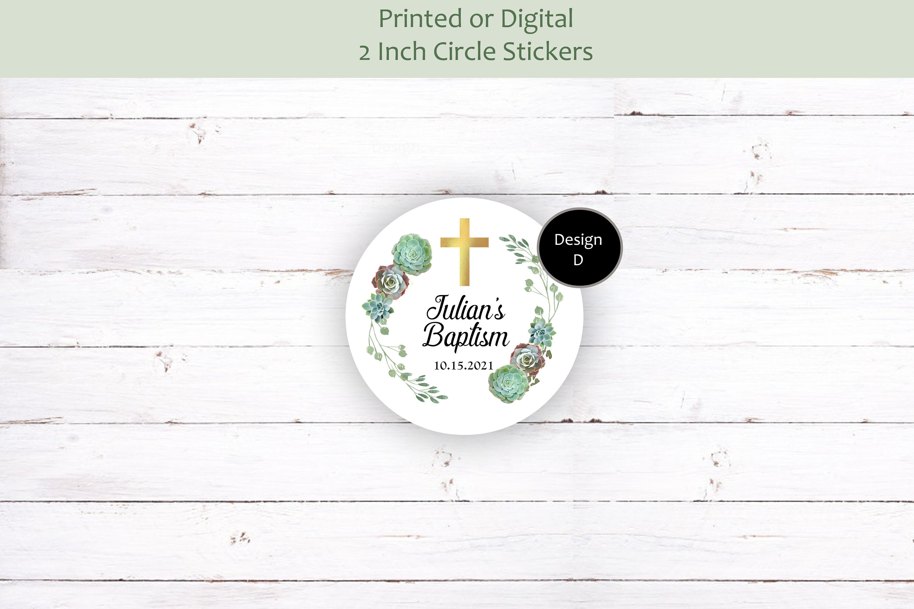 Baptism Thank You Stickers Baptism Stickers Baptism Favor - Etsy