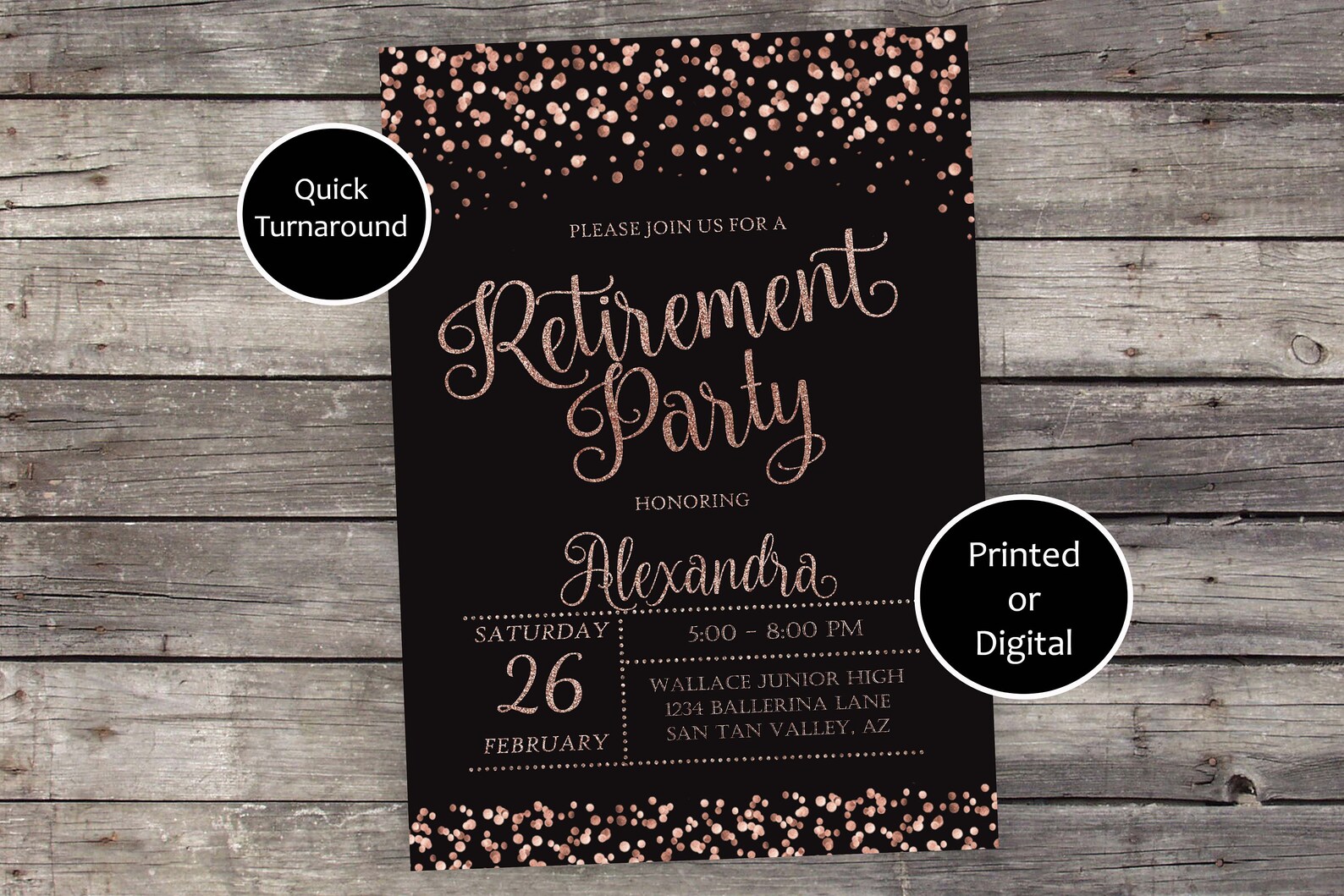 Retirement Invitation Chalkboard Retirement Invitation | Etsy