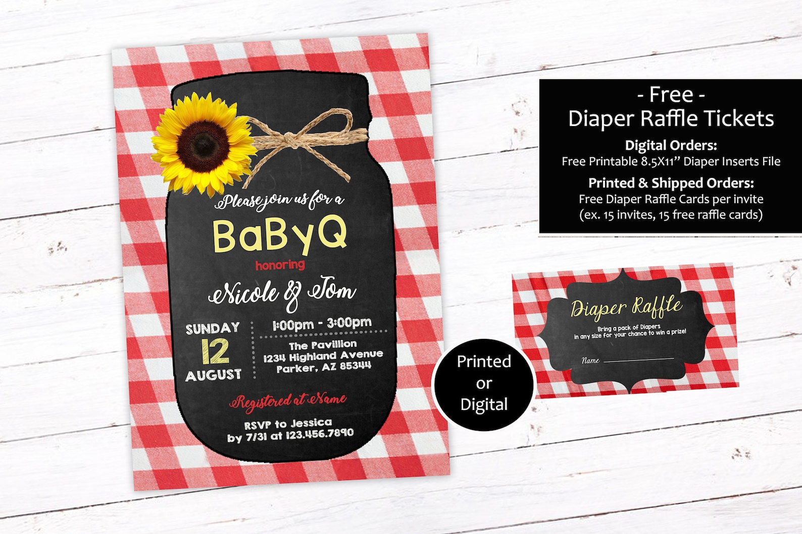 Baby Q Invitation Baby Shower Invitation Barbecue Baby - Etsy