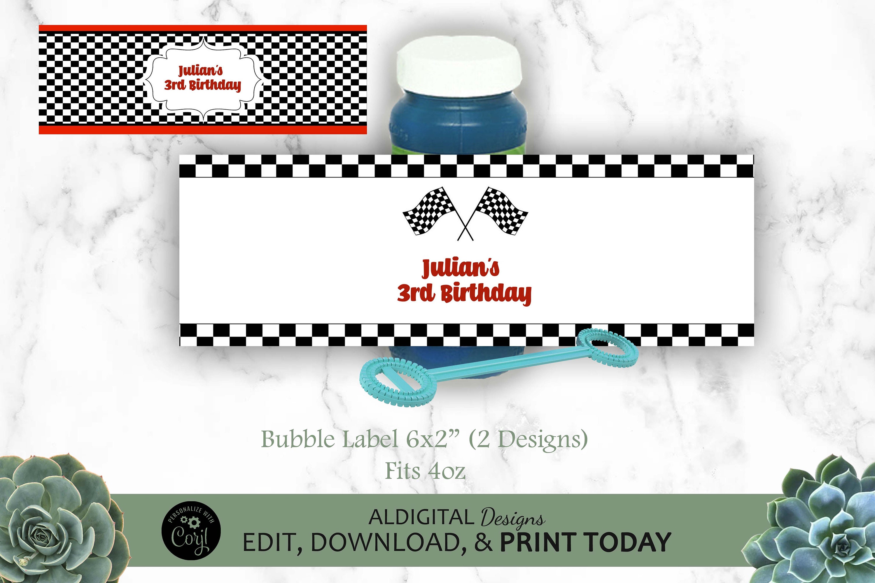 Race Car Bubble Labels, Bubble Labels, Race Car Bubble Party Labels ...