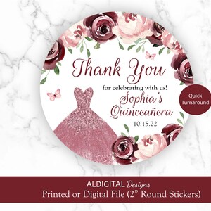 Quinceanera Stickers, Simple Quinceanera Stickers, Black White ...