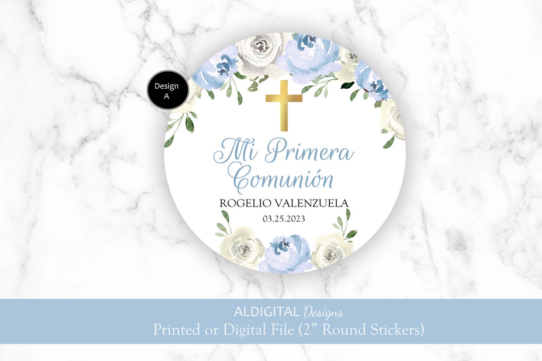 Primera Comunion Stickers, First Communion Stickers, Spanish First ...