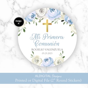 Primera Comunion Stickers, First Communion Stickers, Spanish First ...