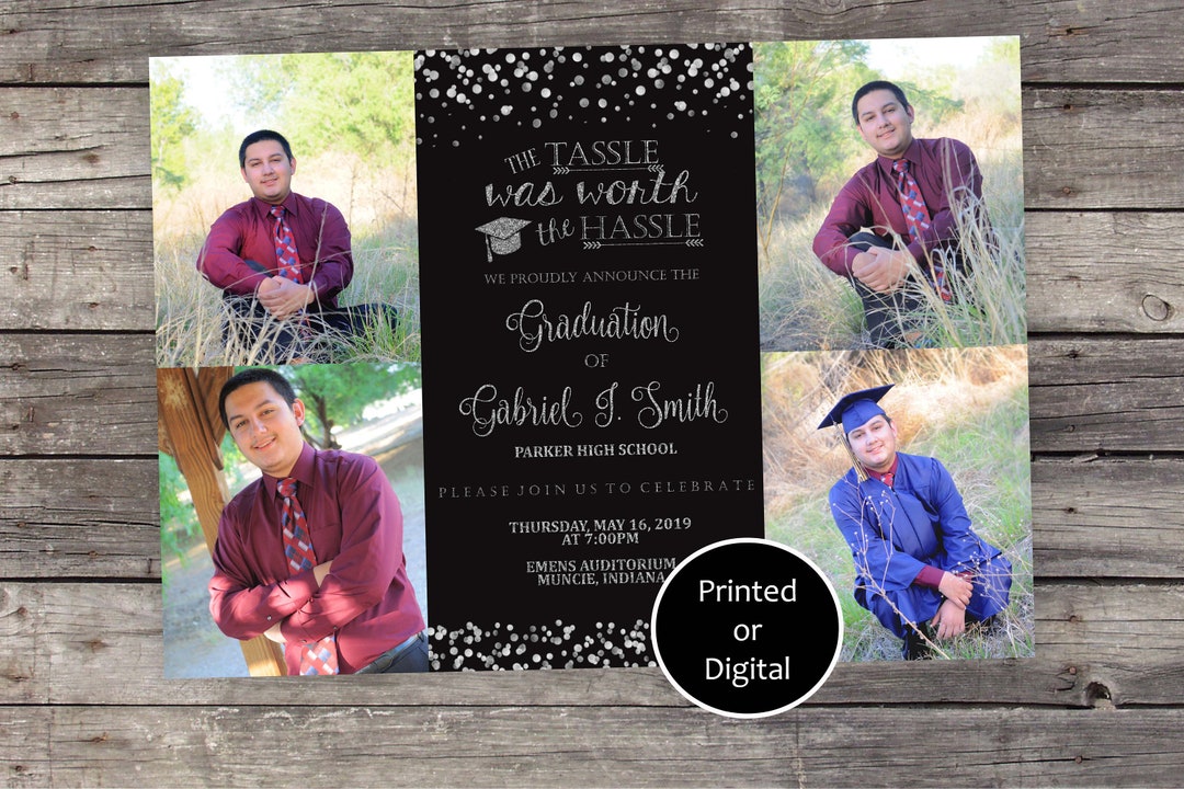 8th Grade Graduation Invitation, Middle School Graduation Invitation ...