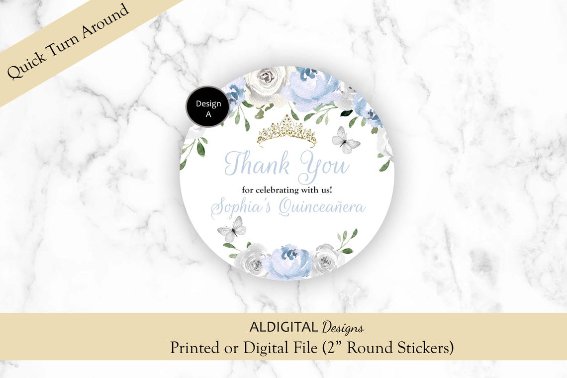 Quinceanera Blue Dress Full Size Candy Bar Label, Quinceanera Chocolate ...