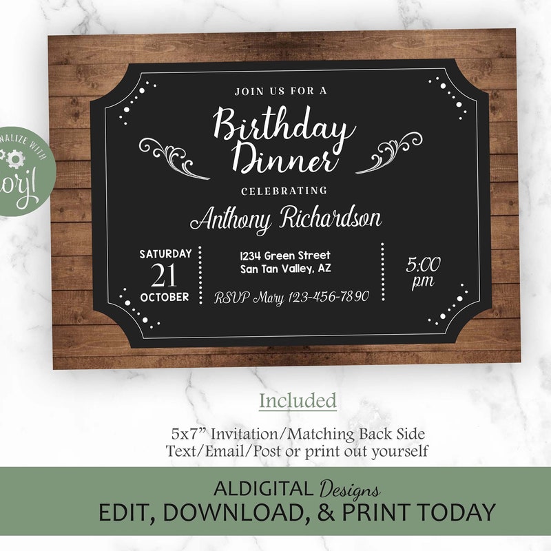 Rustic Birthday - Etsy Australia