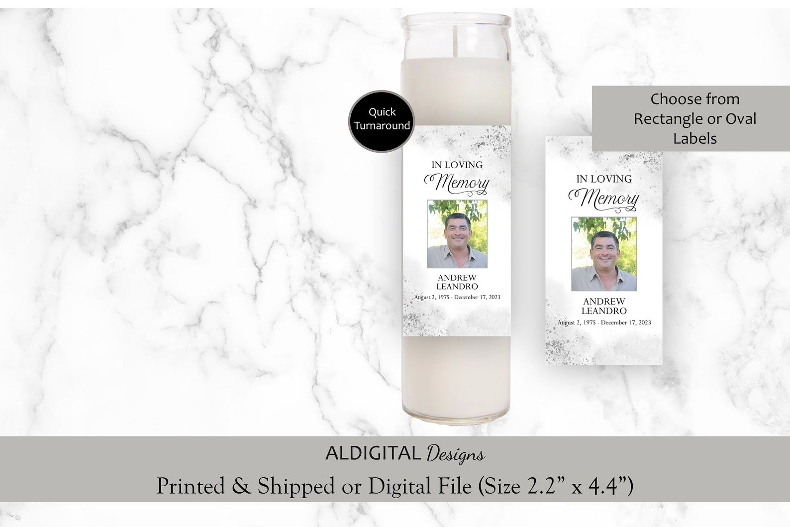 Funeral Remembrance Candle Labels, Funeral Prayer Candle Sticker Labels ...