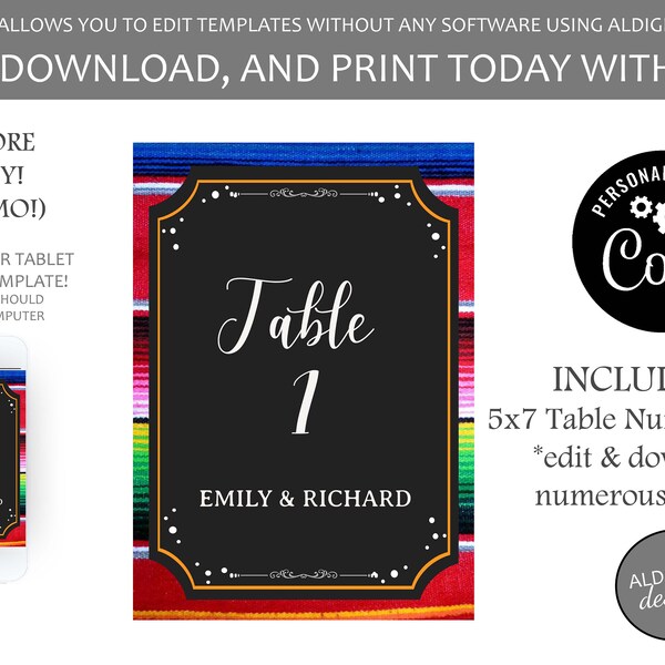 Table Number Cards - Etsy