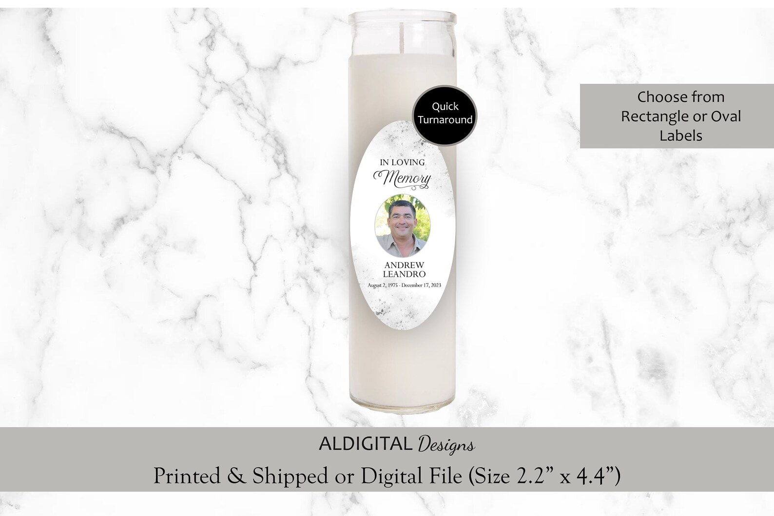 Funeral Remembrance Candle Labels, Funeral Prayer Candle Sticker Labels ...