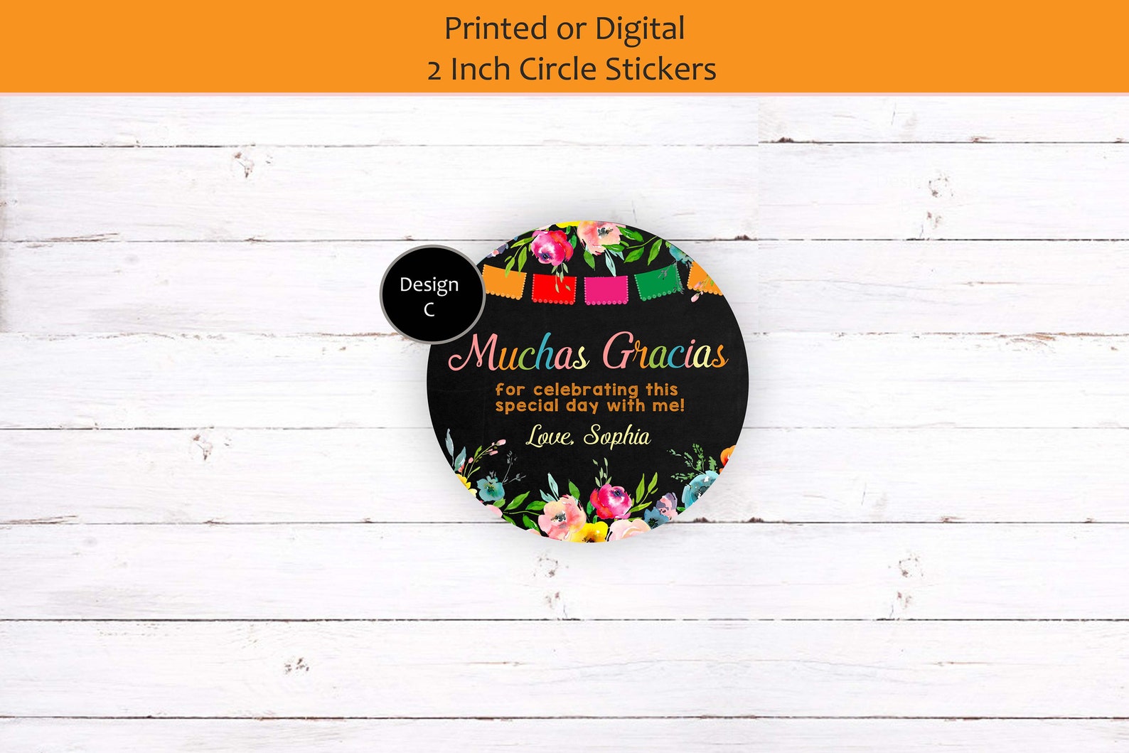 Fiesta Thank You Stickers, Mexican Fiesta Stickers, Fiesta Sarape ...