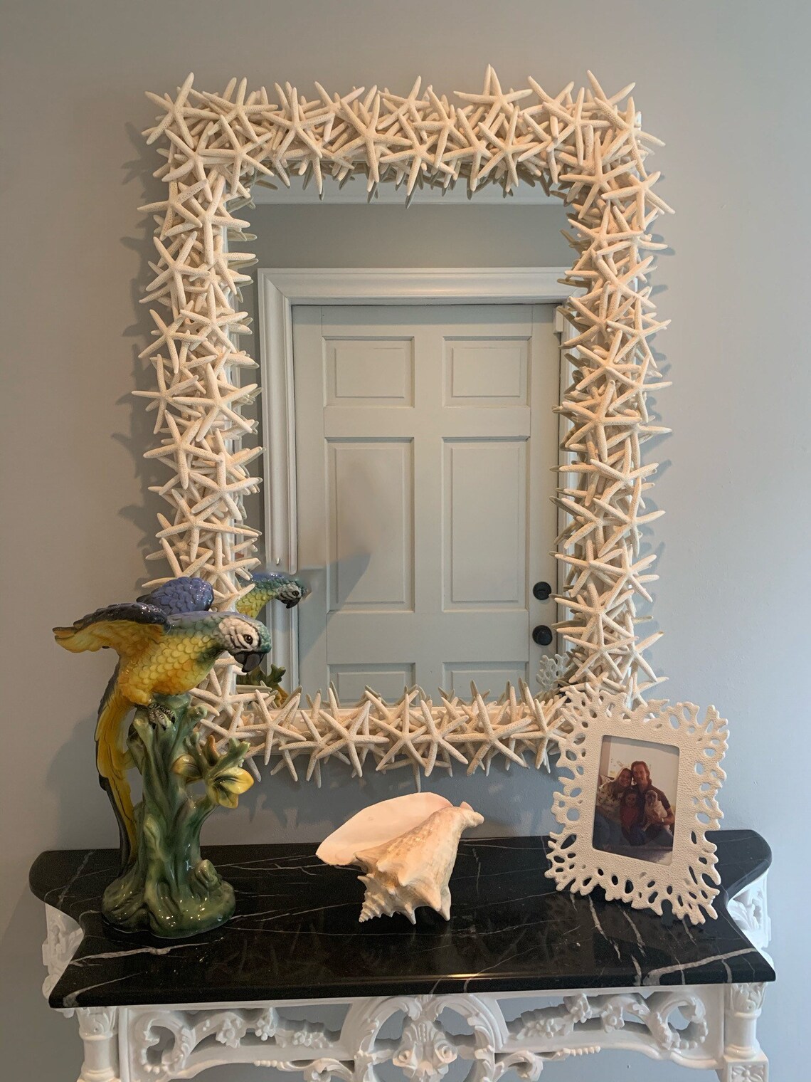 Starfish Mirror custom made coastal decor beach house | Etsy
