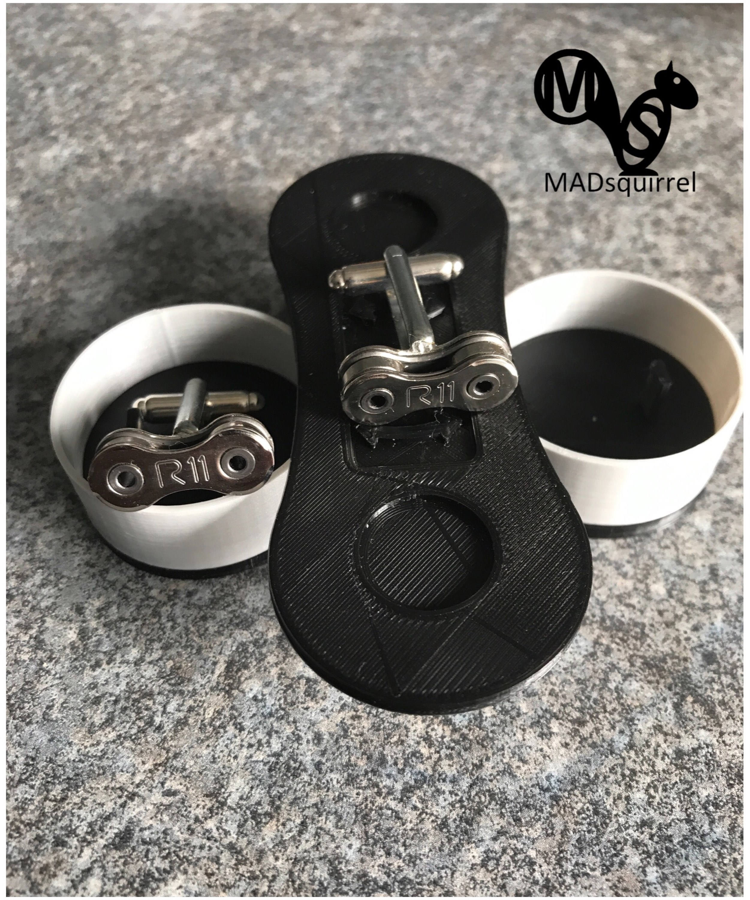 Bicycle, Bike Chain Link Cufflinks made from Campagnolo Record R11 ...