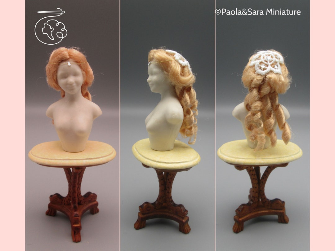 Wigs for Miniature Doll Heidi Ott and Dollhouse in 1/12 Scale - Etsy
