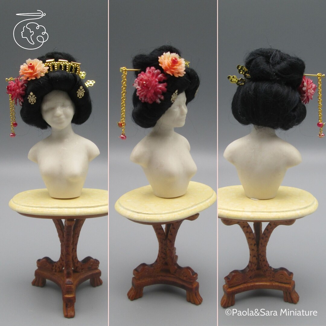 Wigs for Miniature Doll, Heidi Ott and Dollhouse in 1/12 Scale ...