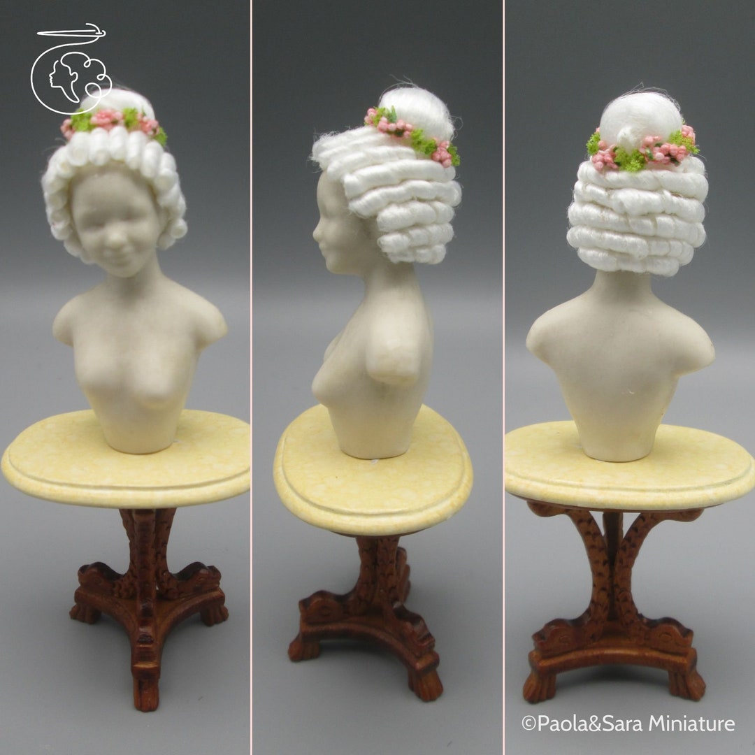 Wigs for Miniature Doll, Heidi Ott and Dollhouse in 1/12 Scale ...