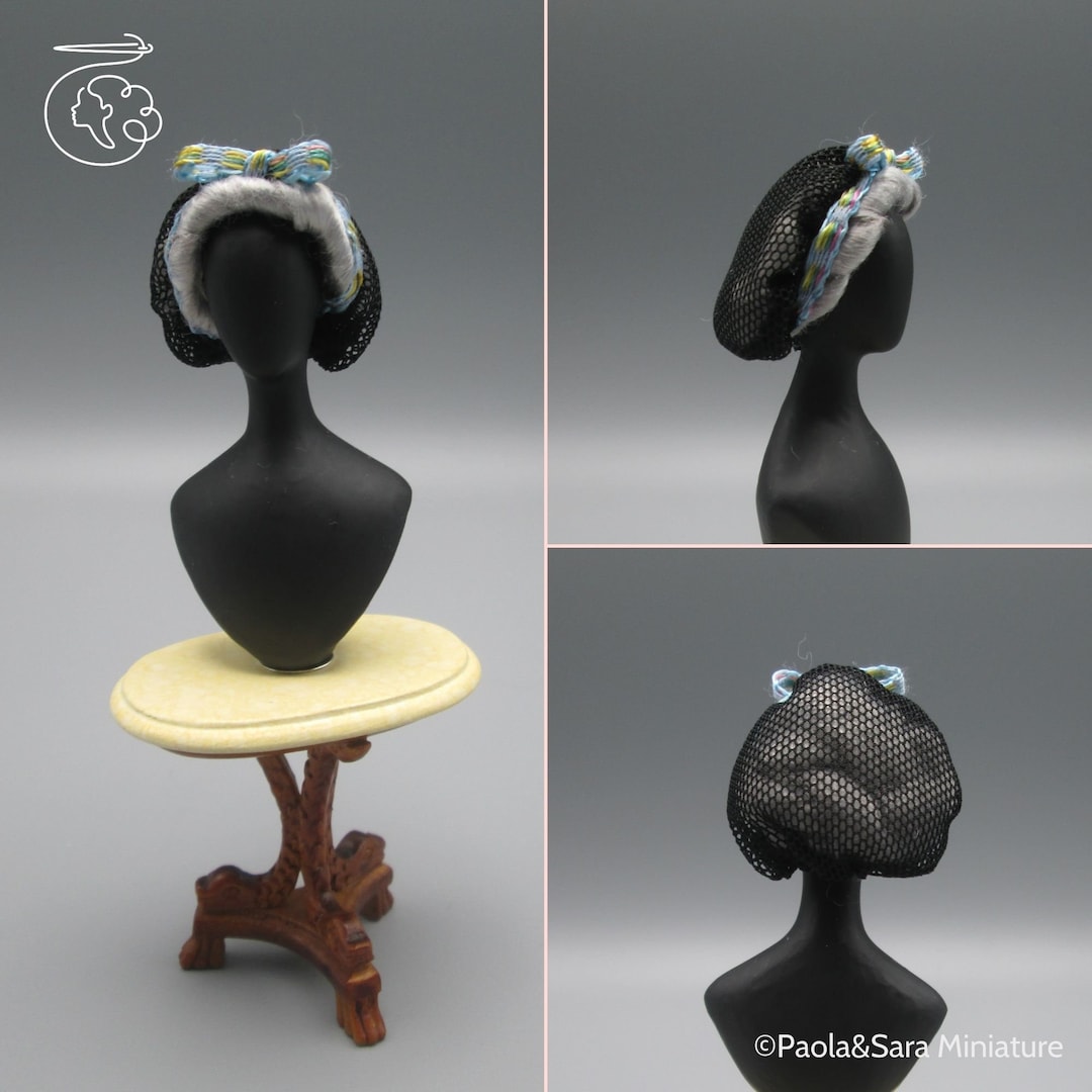 Wigs for Miniature Doll, Heidi Ott and Dollhouse in 1/12 Scale Material ...