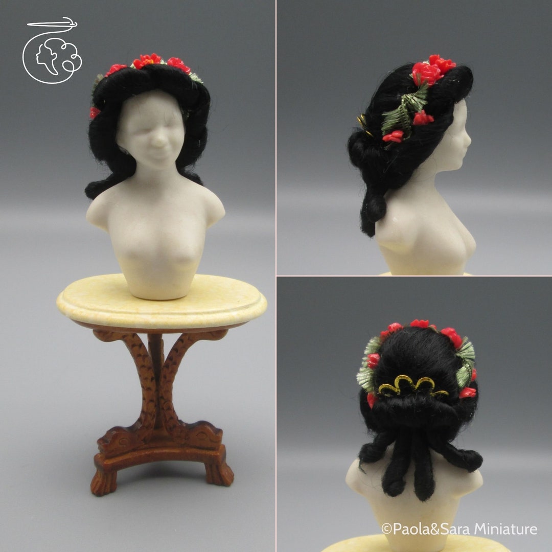 Wigs for Miniature Doll, Heidi Ott and Dollhouse in 1/12 Scale ...
