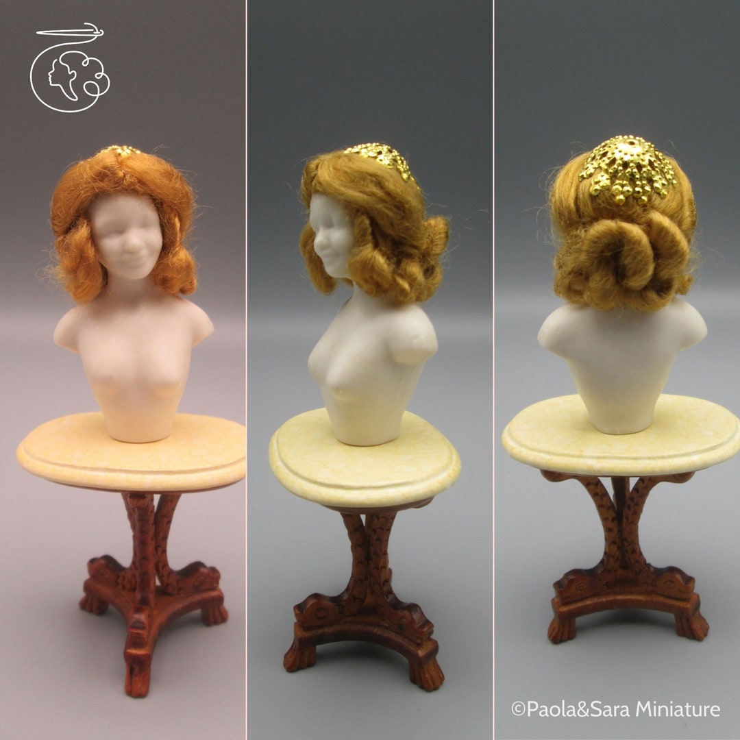 Wigs for Miniature Doll, Heidi Ott and Dollhouse in 1/12 Scale ...