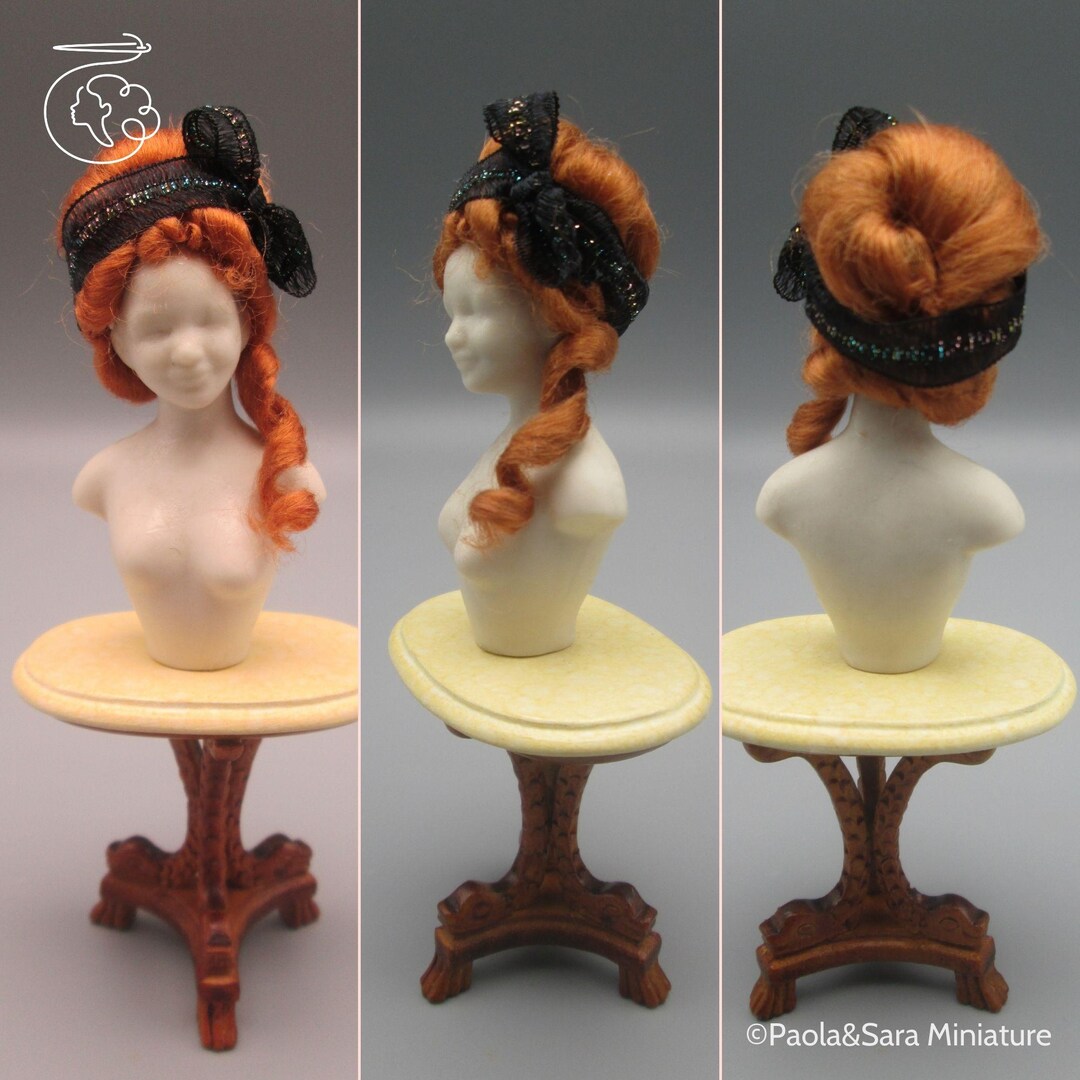 Wigs for Miniature Doll, Heidi Ott and Dollhouse in 1/12 Scale ...