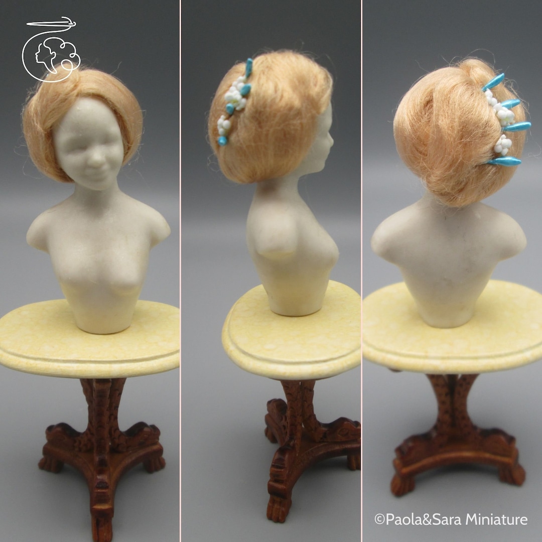 Wigs for Miniature Doll, Heidi Ott and Dollhouse in 1/12 Scale ...