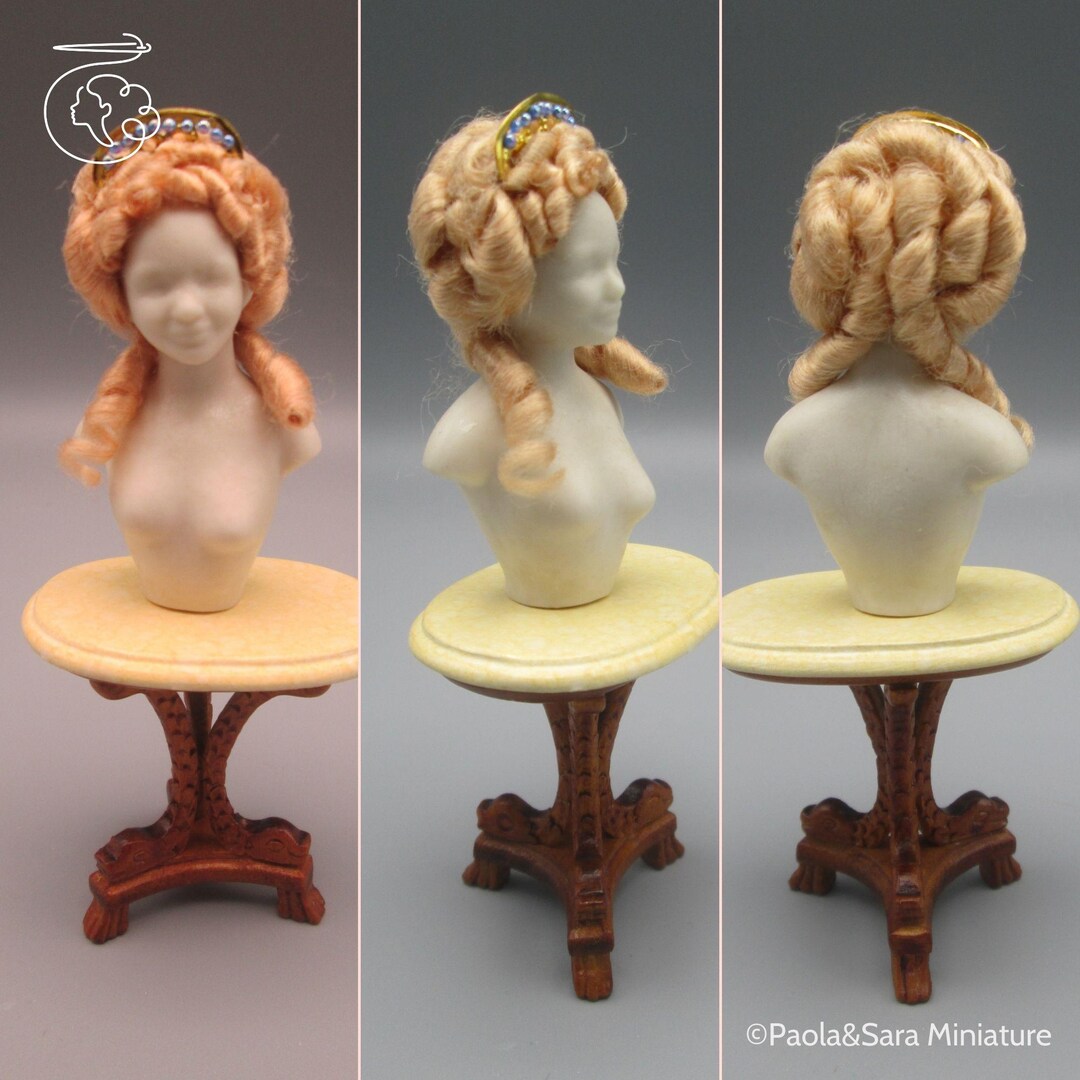 Wigs for Miniature Doll, Heidi Ott and Dollhouse in 1/12 Scale ...