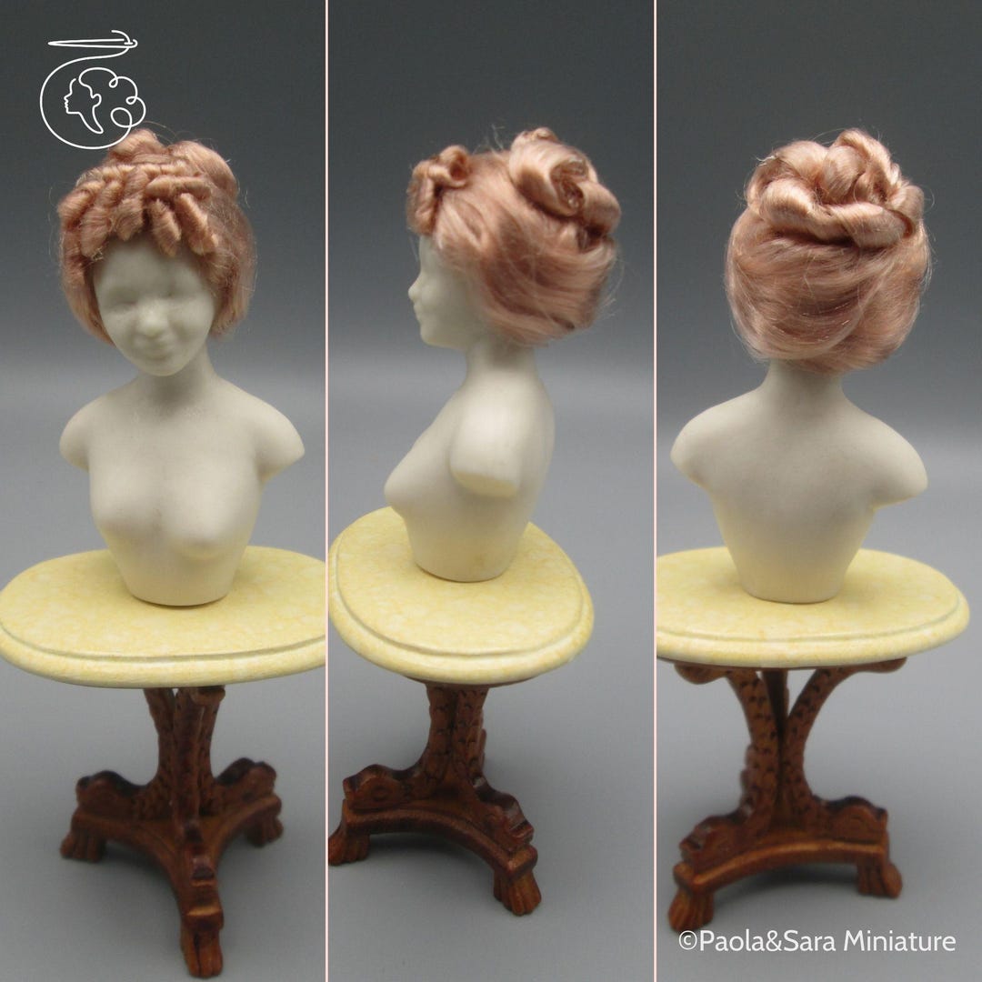 Wigs for Miniature Doll, Heidi Ott and Dollhouse in 1/12 Scale ...