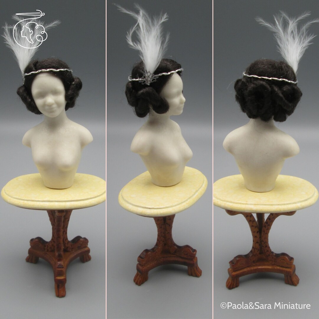 Wigs for Miniature Doll, Heidi Ott and Dollhouse in 1/12 Scale ...
