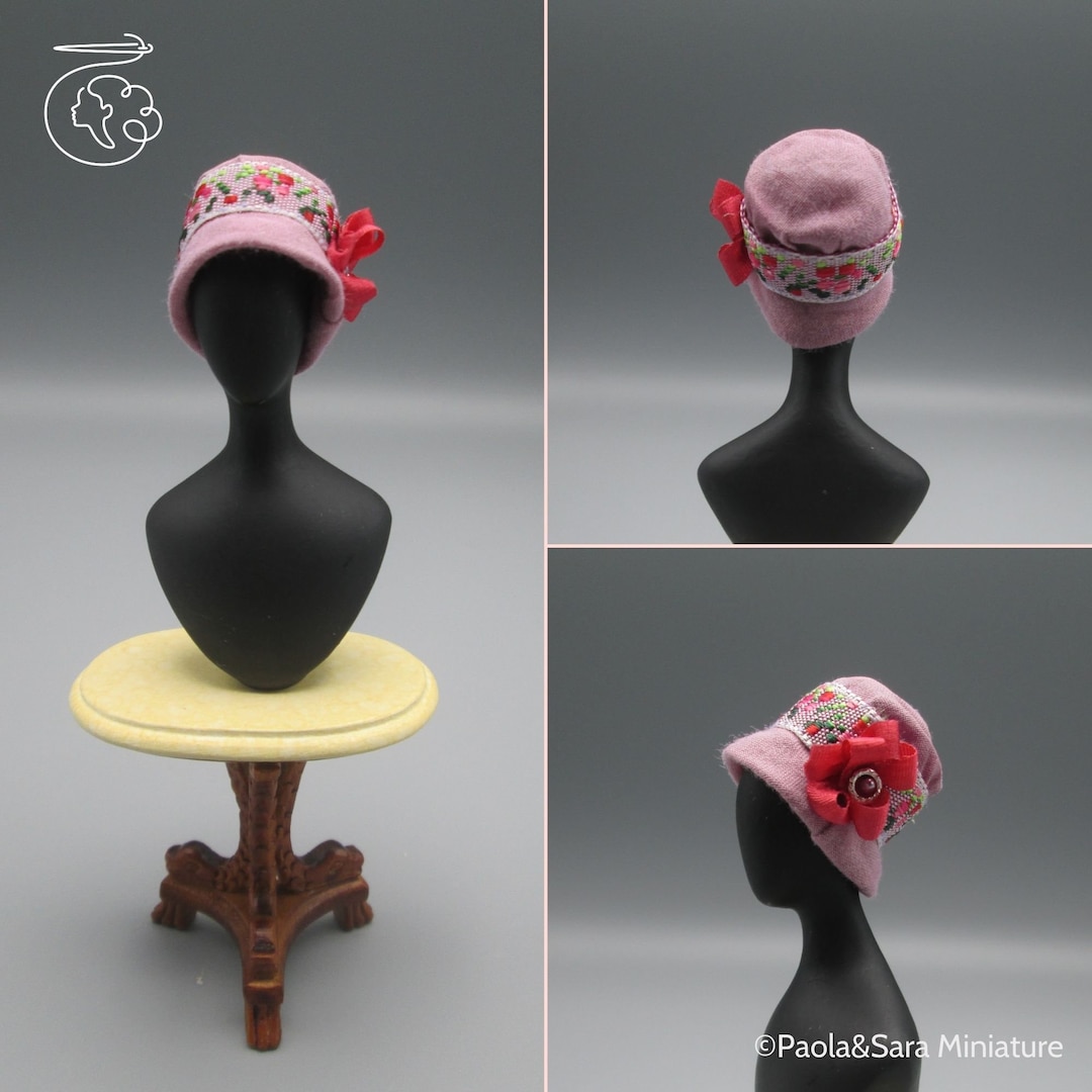 Miniature Hats for Doll, Heidi Ott and Dollhouse in 1/12 Scale - Etsy