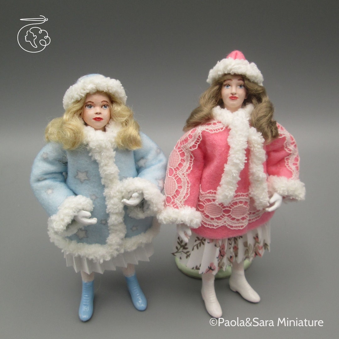 Doll for Miniature Dollhouse in 1/12 Scale - Posable | Material ...