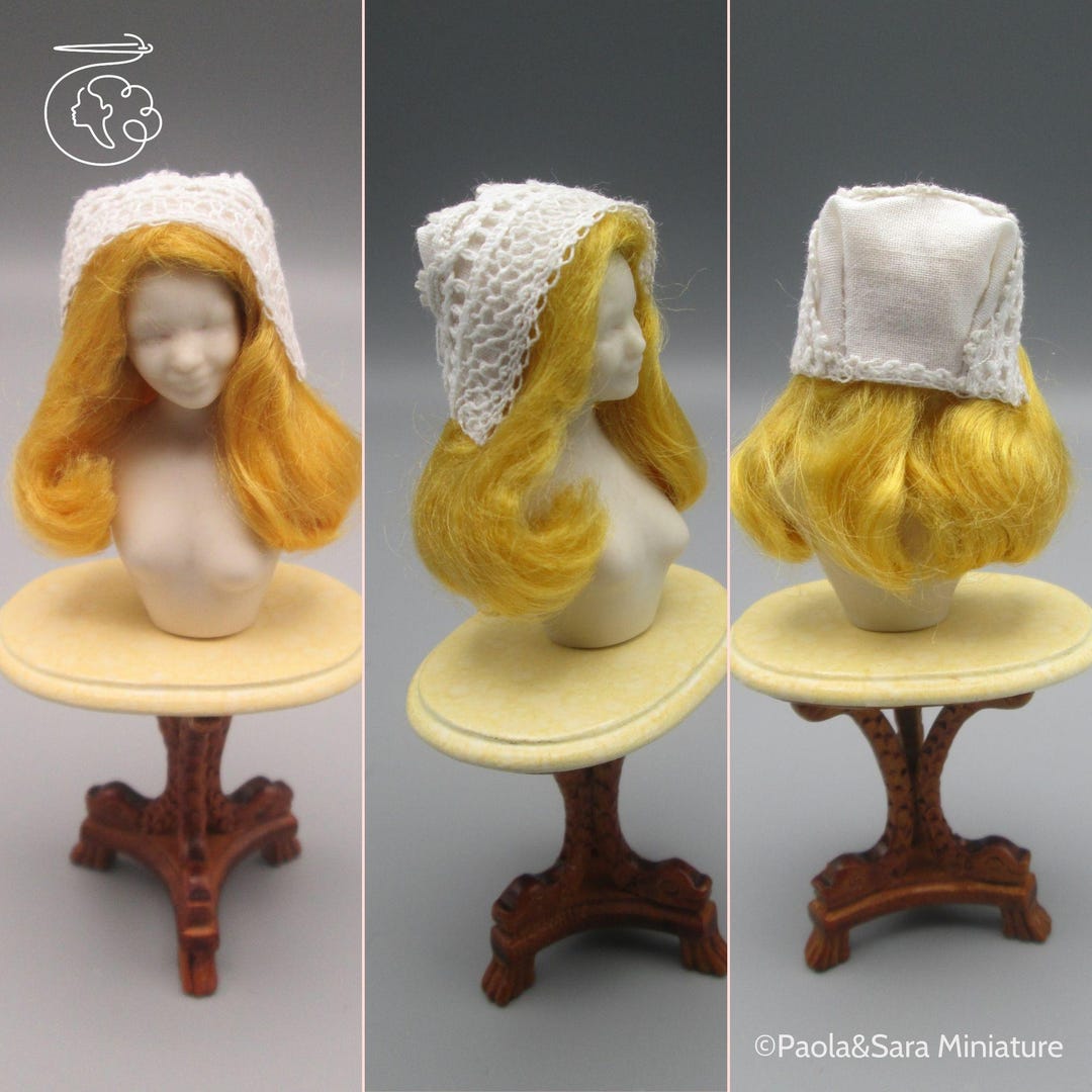 Wigs for Miniature Doll, Heidi Ott and Dollhouse in 1/12 Scale ...