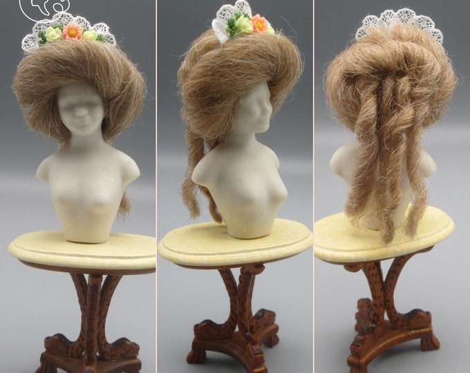 Wigs for Miniature Doll, Heidi Ott and Dollhouse in 1/12 Scale ...