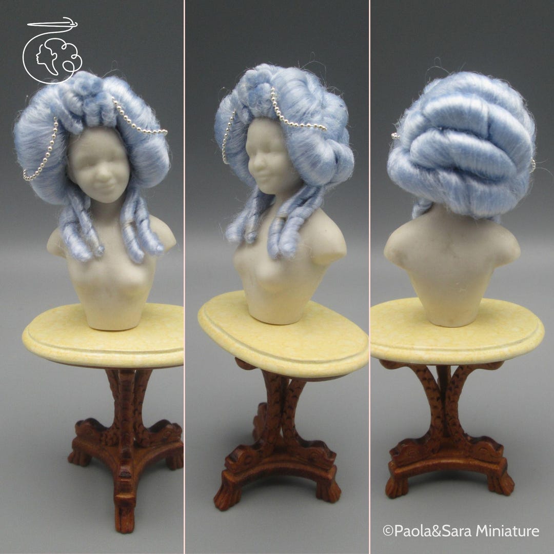 Wigs for Miniature Doll, Heidi Ott and Dollhouse in 1/12 Scale ...