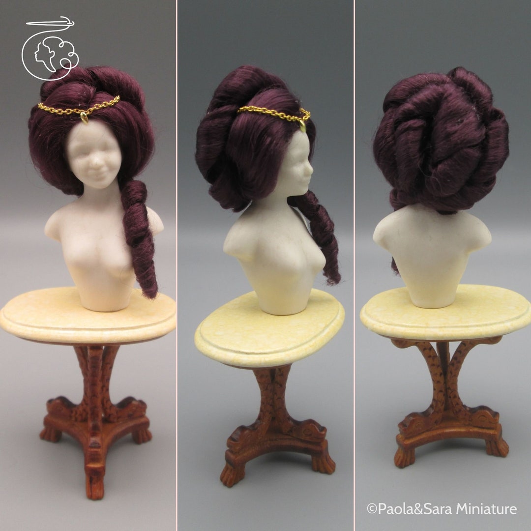 Wigs for Miniature Doll, Heidi Ott and Dollhouse in 1/12 Scale ...